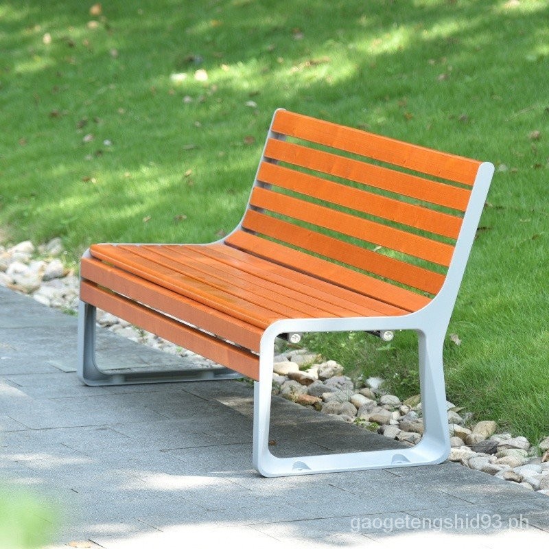 Park Long Chair Armchair Antiseptic Wood Solid Wood Home Chair Plastic ...