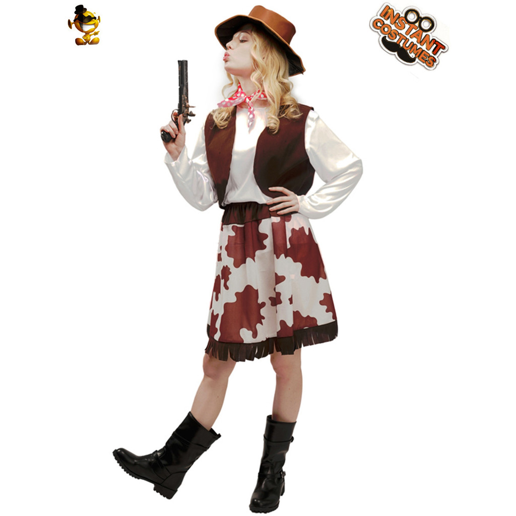 Halloween Adult Costume Western Cowboy Masquerade Cowboy Party COS ...