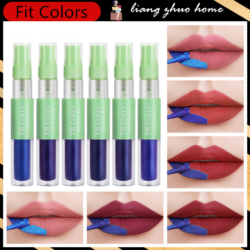 Fit Colors 6 Color Tear-Off Lip Glaze Matte Lip Tint Peel-Off Liquid ...
