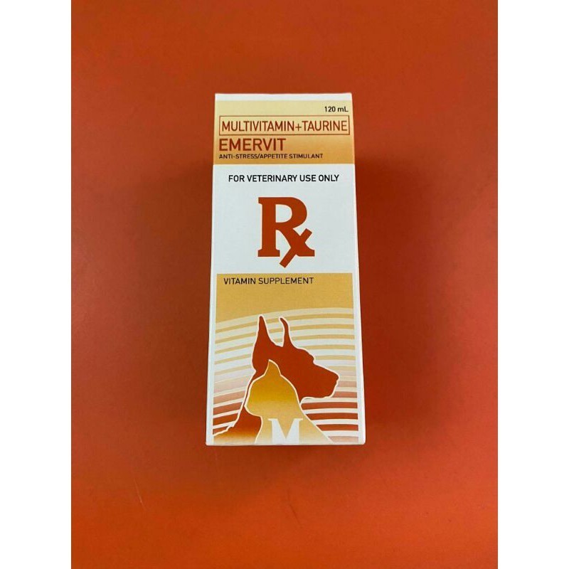 EMERVIT Multivitamins + Taurine 120 ml with Free 1 c c Syringe Peto2024 ...