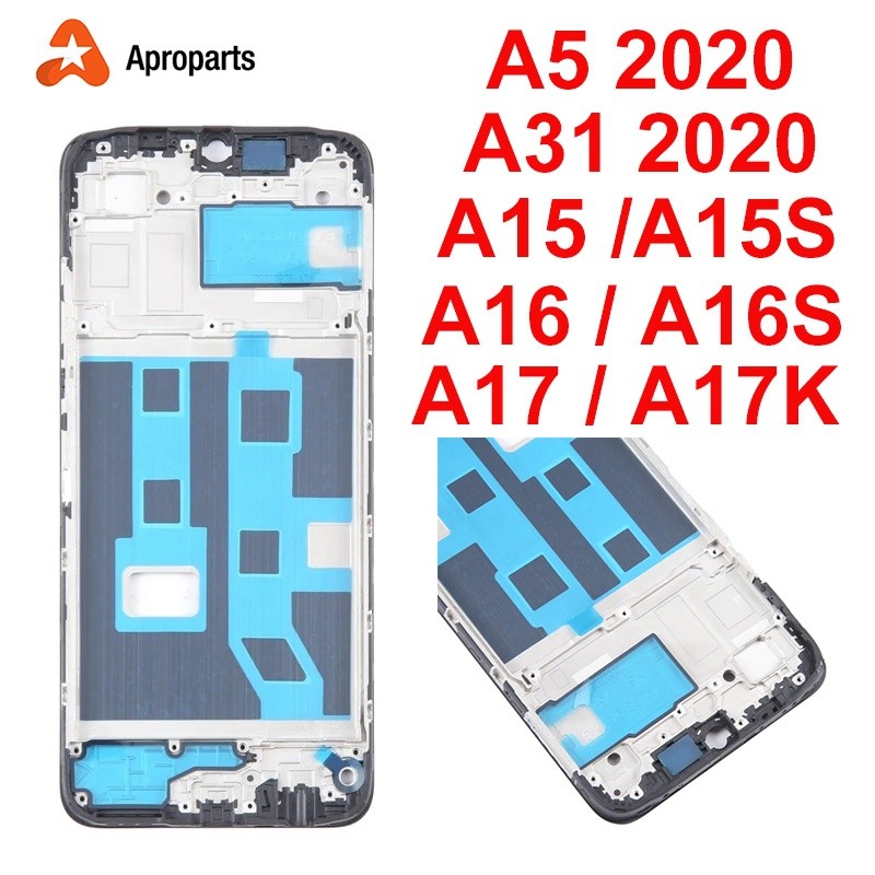 For OPPO A31 A5 2020 A15 A15S A16 A16S A17 A17K Front Housing Frame ...