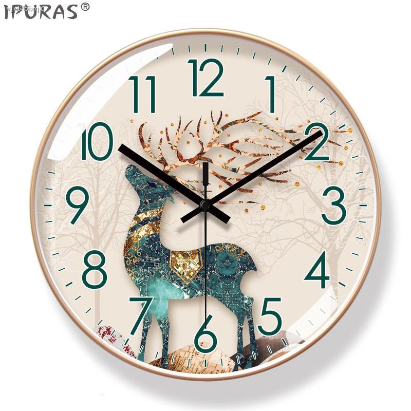 COD/Nordic ins wall clock living room decoration creative elk clock ...