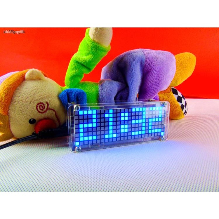 COD/Dot matrix LED electronic clock DIY kit MCU digital clock ...