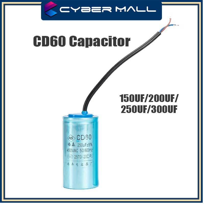 CD60 Capacitor Tire Changer Elevator Capacitance For Single Phase Motor ...