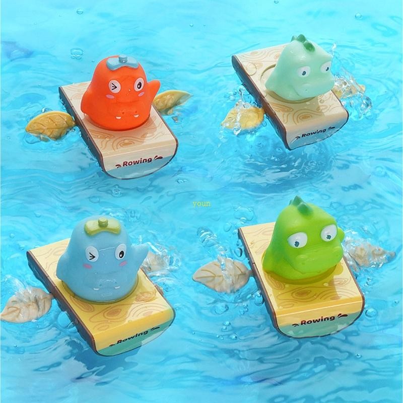 youn Kids Bathroom Toys Animal Shaped Water Games Tool Dinosaur Hippo ...