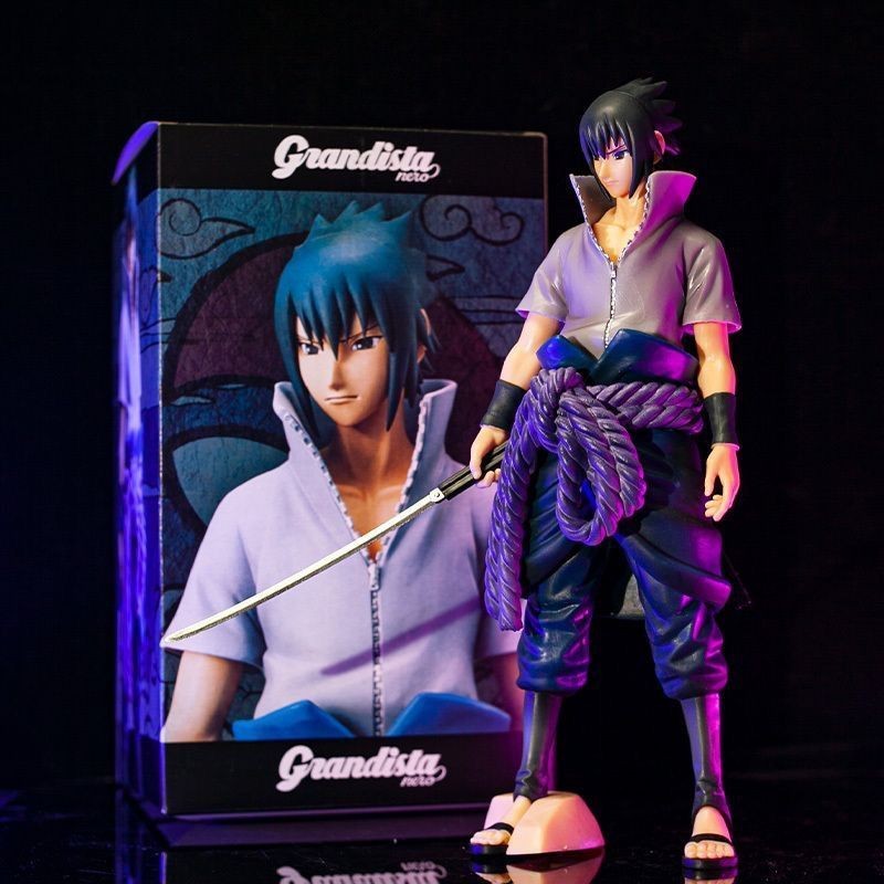 26cm NARUTO Uchiha Sasuke Cosplay Action Figure Q Version Model Dolls ...