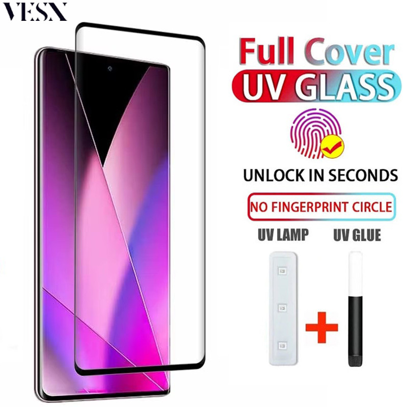 UV Liquid Glue Full Tempered Glass Screen Protector For Infinix Zero 40 ...
