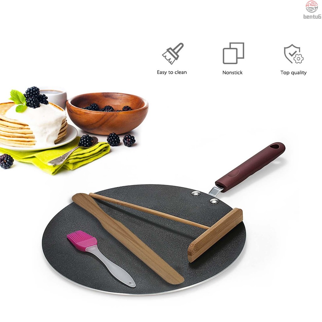 [local delivery]Pancake Pan Crepe Maker Flat Pan Griddle Pan with ...