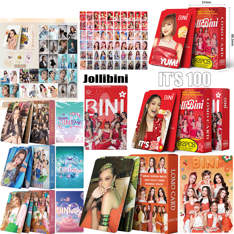New Bini Lomo Cards BINI Photocards CHERRY ON TOP Pantropiko FEEL GOOD ...