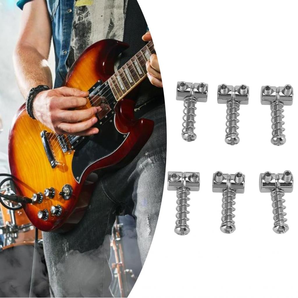 Zhenl Guitar Strings Saddle Code String Saddles Spring Screws Metal for ...