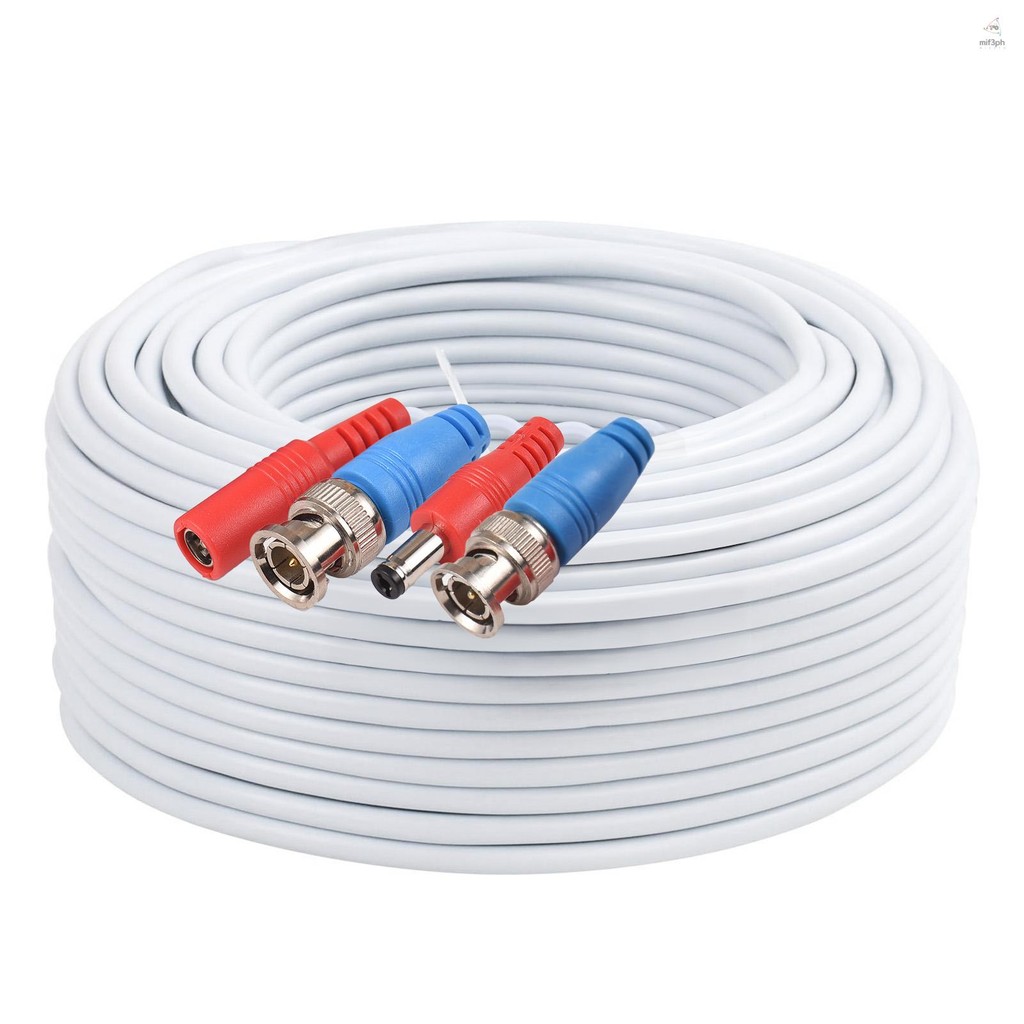 60 Feet BNC Video Power Cable Wire 2MP All-in-One Video Security Camera ...