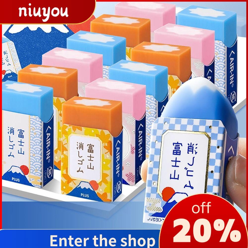 NIUYOU Pencil Rubber, Traceless Mount Fuji Pencil Eraser, Stationery ...