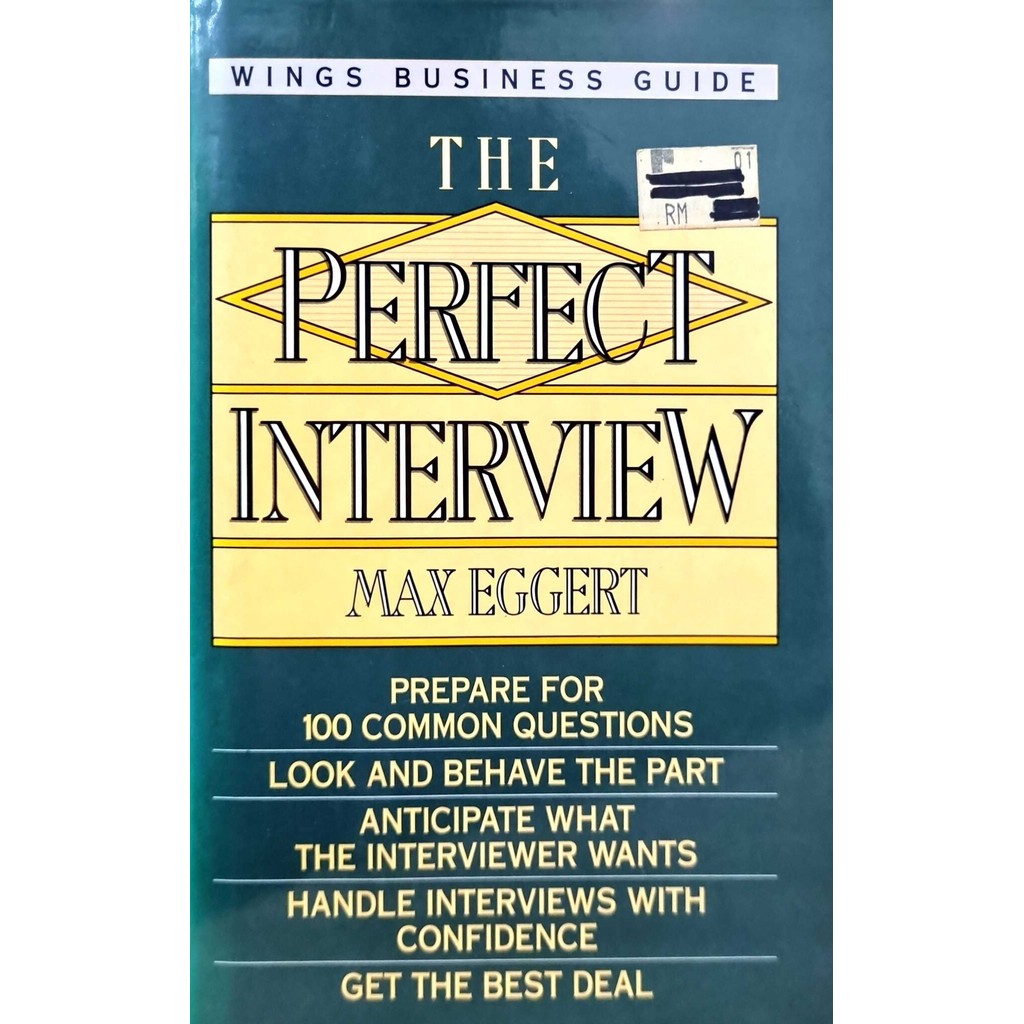 [BnB] The Perfect Interview by Max Eggert (Used: Moderate pen markings, Acceptable) | Shopee ...
