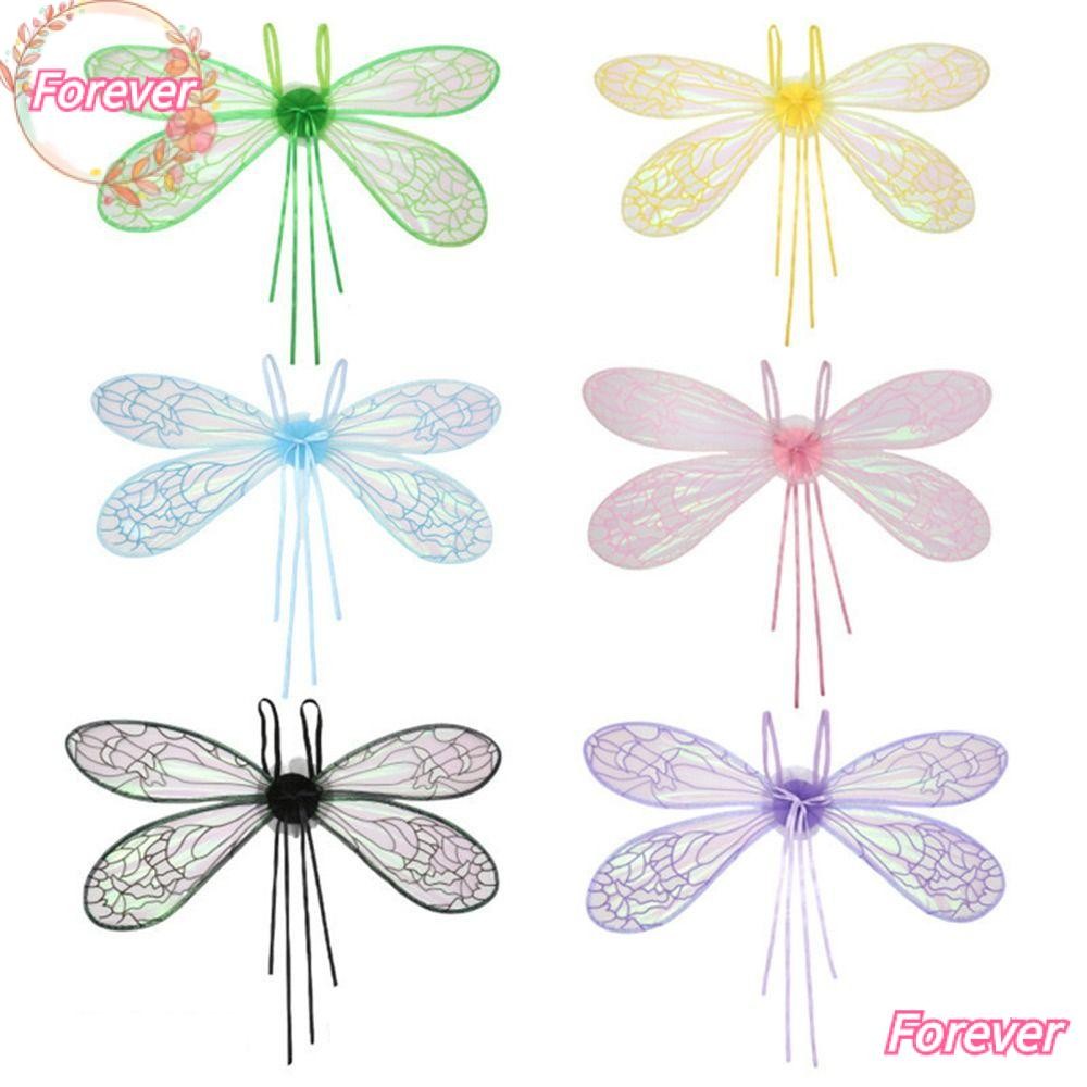 FOREVER Fairy Wings with LED Light, Sparkling Women Girls Dragonfly Elf ...