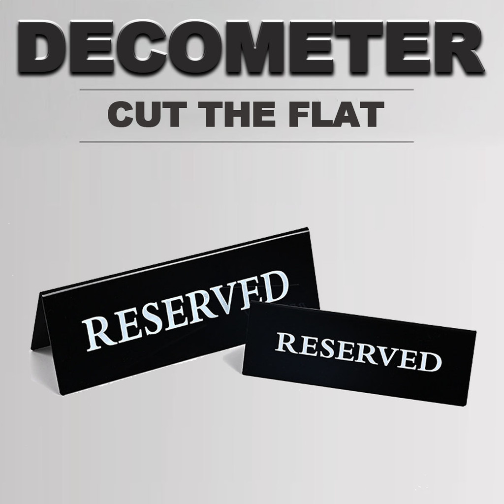 Reserved Sign Inverted Triangle Table Card Hotel Restaurant Reserved ...