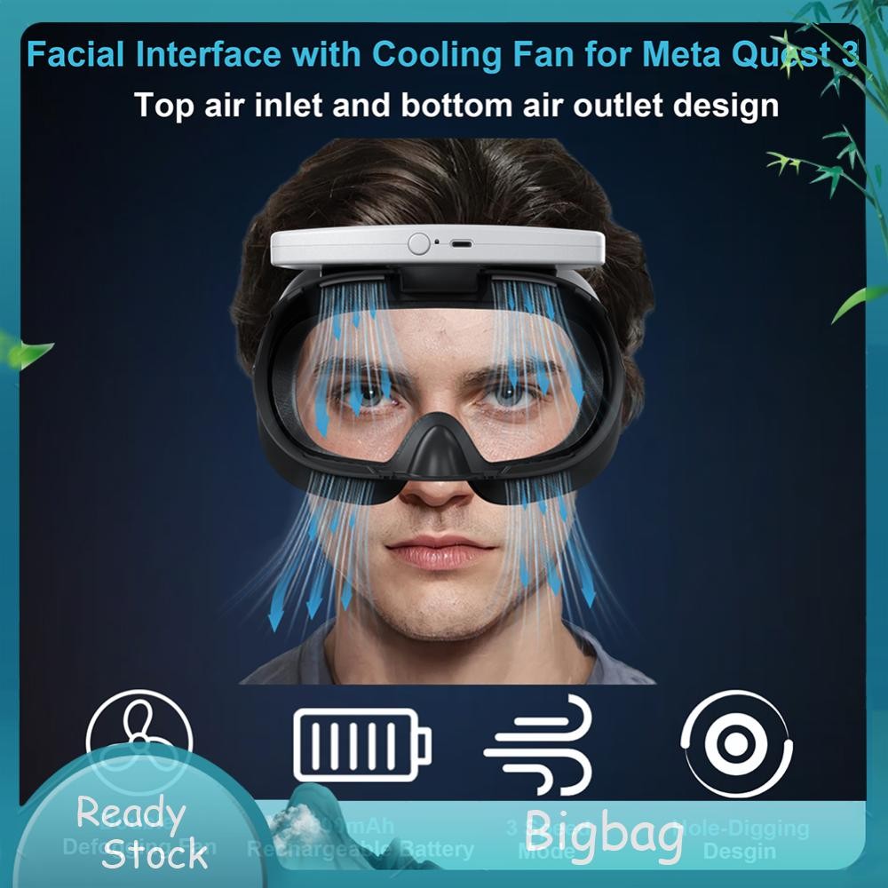 [bigbag.ph] VR Cooling Fan with Facial Interface Face Cover for Meta ...