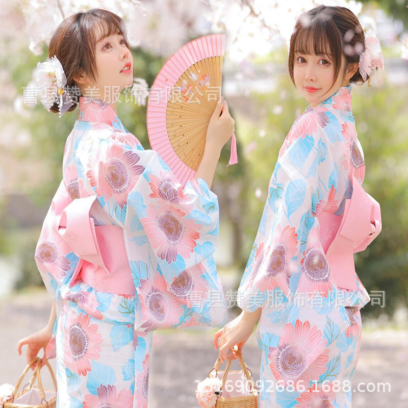 Japanese Kimono God Girl Formal Costume Traditional Japanese Retro ...