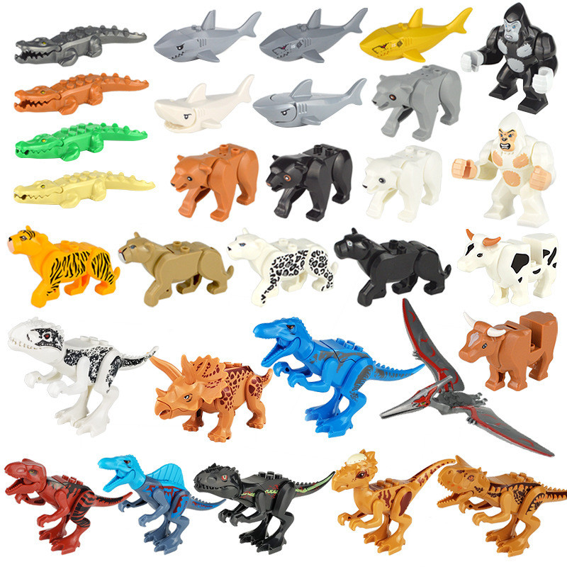 Animal Building Blocks Sheep Figures Pig Toy Minifigures | Shopee ...
