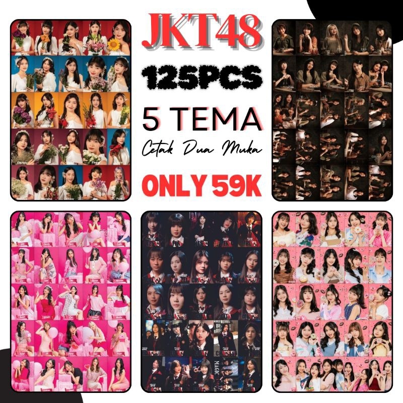New Collectible Idol > PHOTOCARD JKT48 5 Theme Print 2-sided Alternating - MAGIC HOUR/FLOWERFULL ...