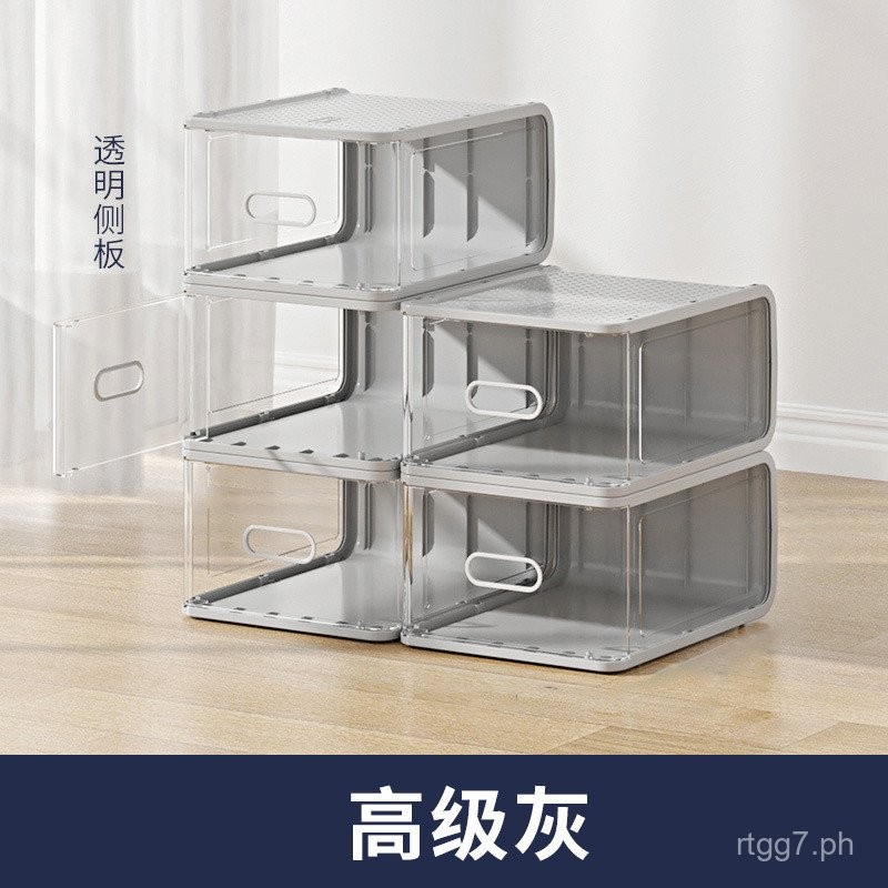 Plastic Transparent Drawer Shoe Box Shoes Storage Box Dormitory ...
