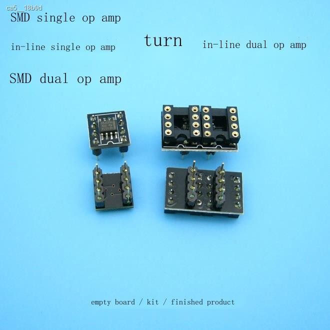 SOP8 to DIP8 SMD to straight plug-in single op amp to double op amp op ...