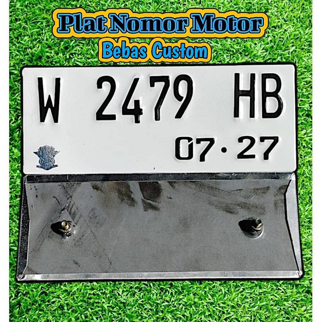 Make The Latest Minimalist Font Motorcycle Number Plate | Shopee ...