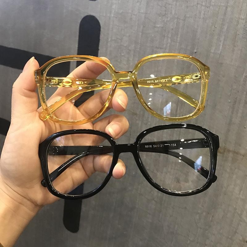 Plain Face Glasses Frame Female Retro Art Myopia Glasses Frame Non ...