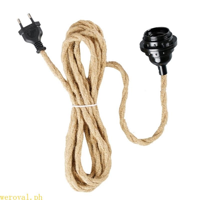 weroyal Industrial E27 Threaded Rope Light Cord with Switches Screw ...