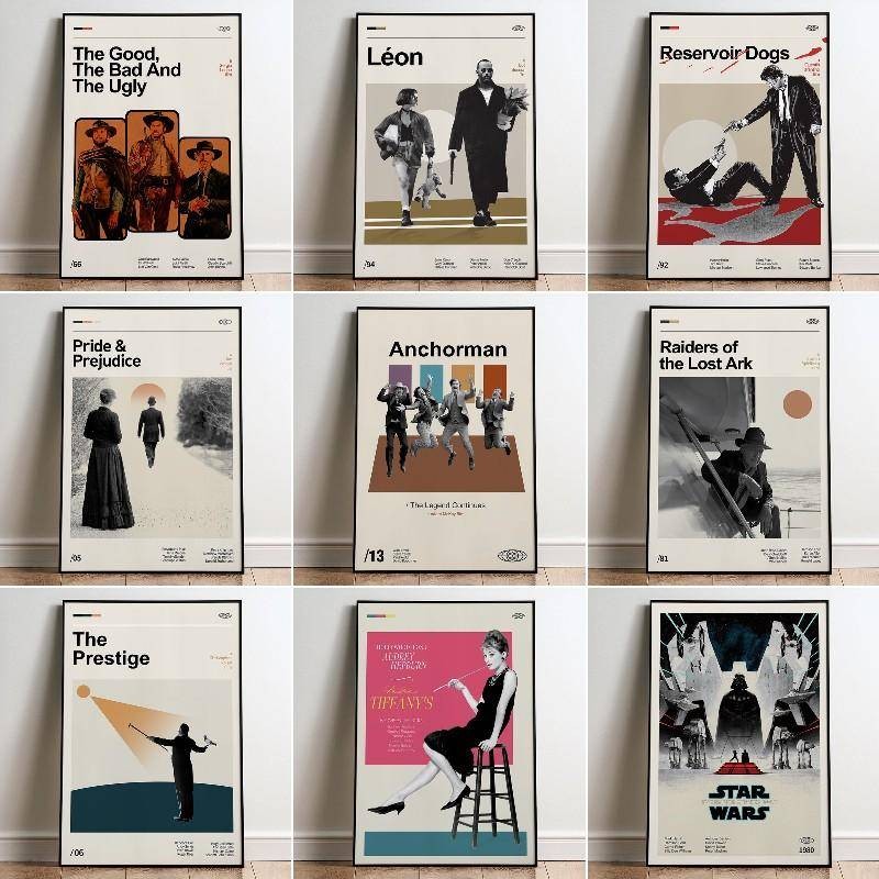 Leon The Godfather Anchorman Movie music Album Canvas Poster | Minimalist | Midcentury Poster ...