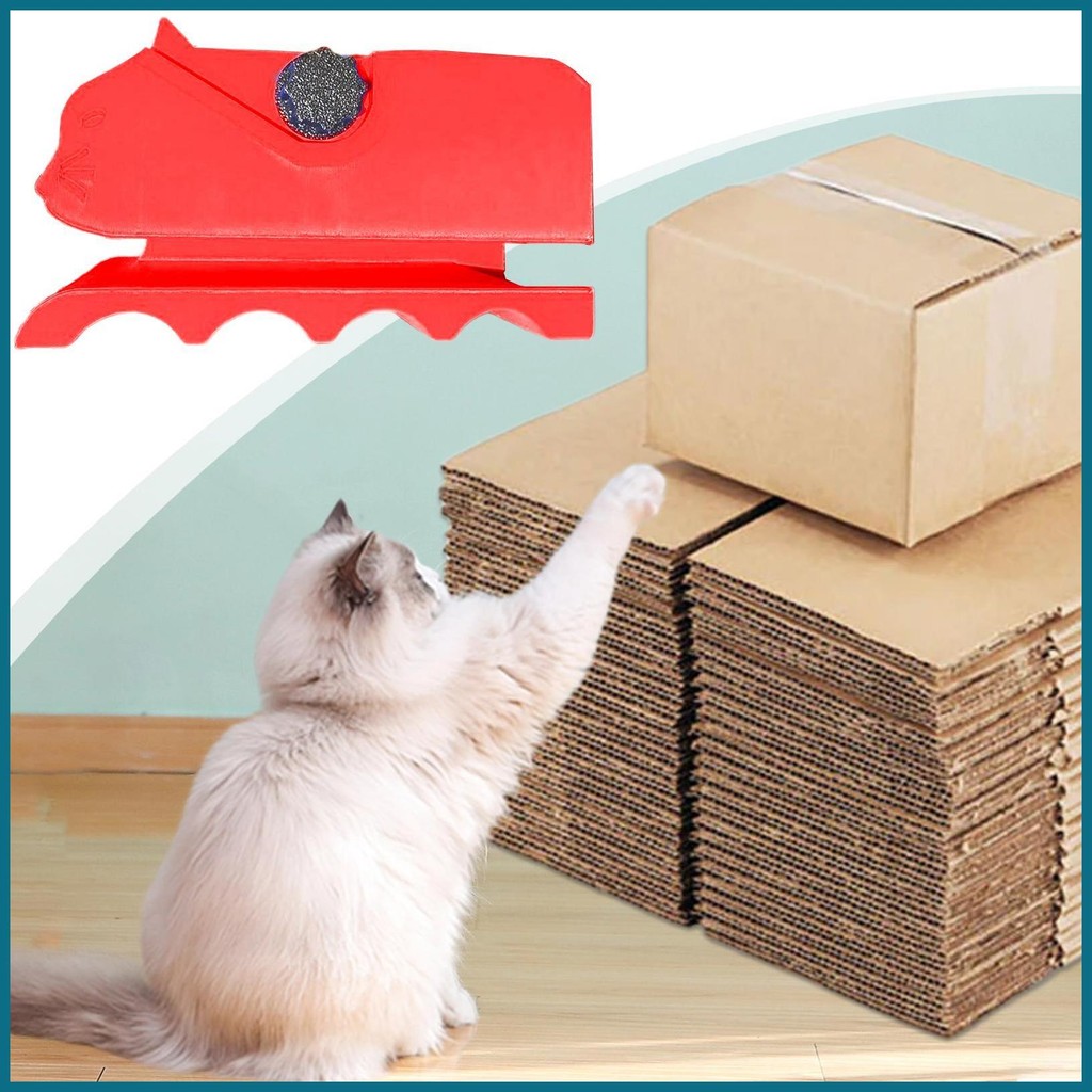 3D Printed Card Board Cutter Cat Shaped Cat Scratch Cardboard Cutting ...