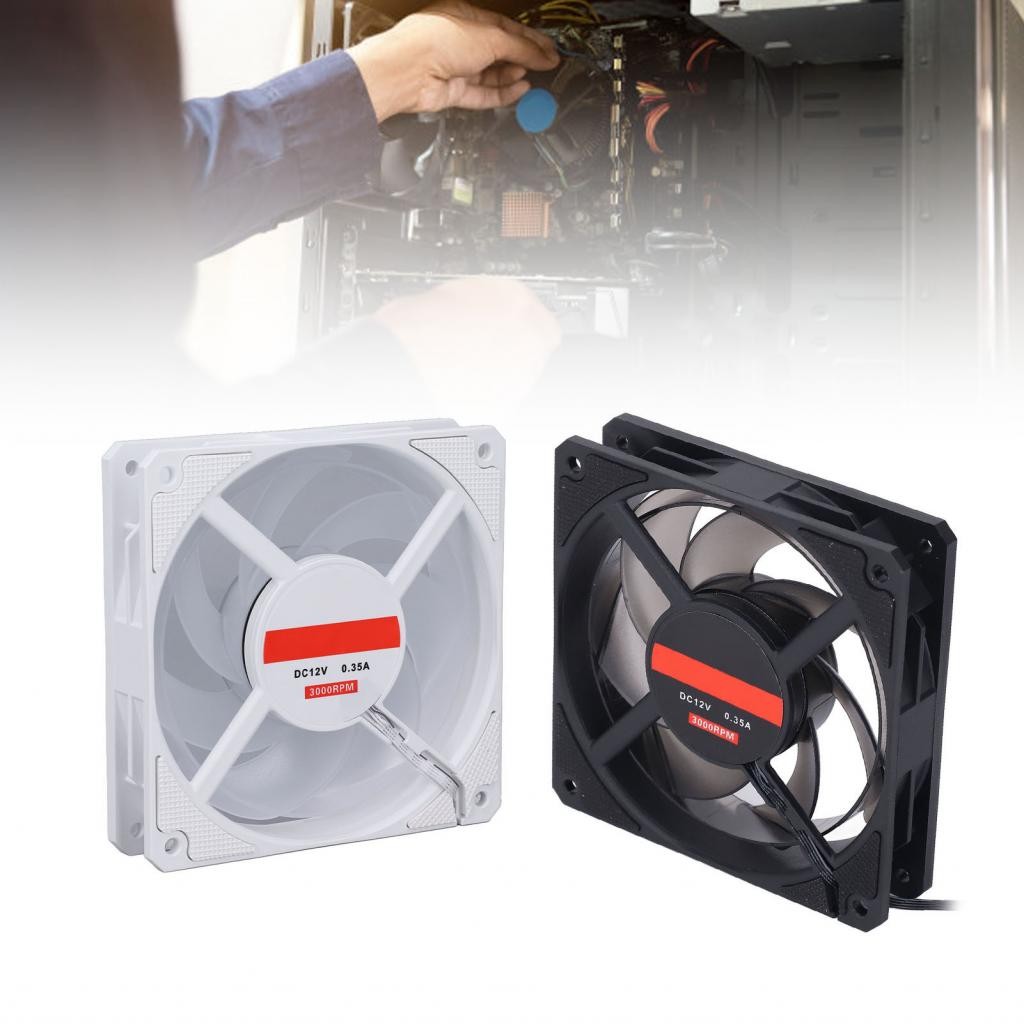 Soyoung Computer Case Cooling Fan Low Noise 7 Blades 8 Soft Silicone ...