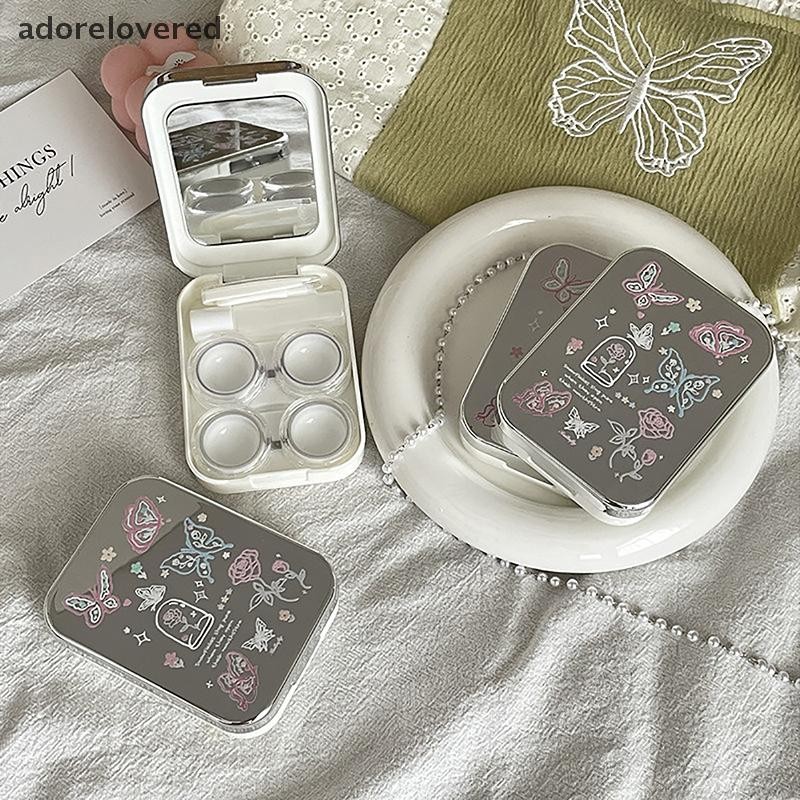 adorelovered Two Pack Contact Lens Case For Girls Portable Mini Contact ...