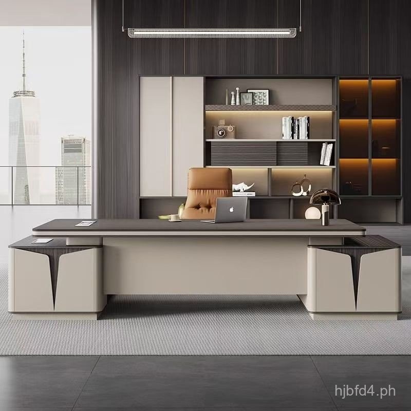 Boss Office Desk Office Desk and Chair Set Simple Modern Executive Desk ...