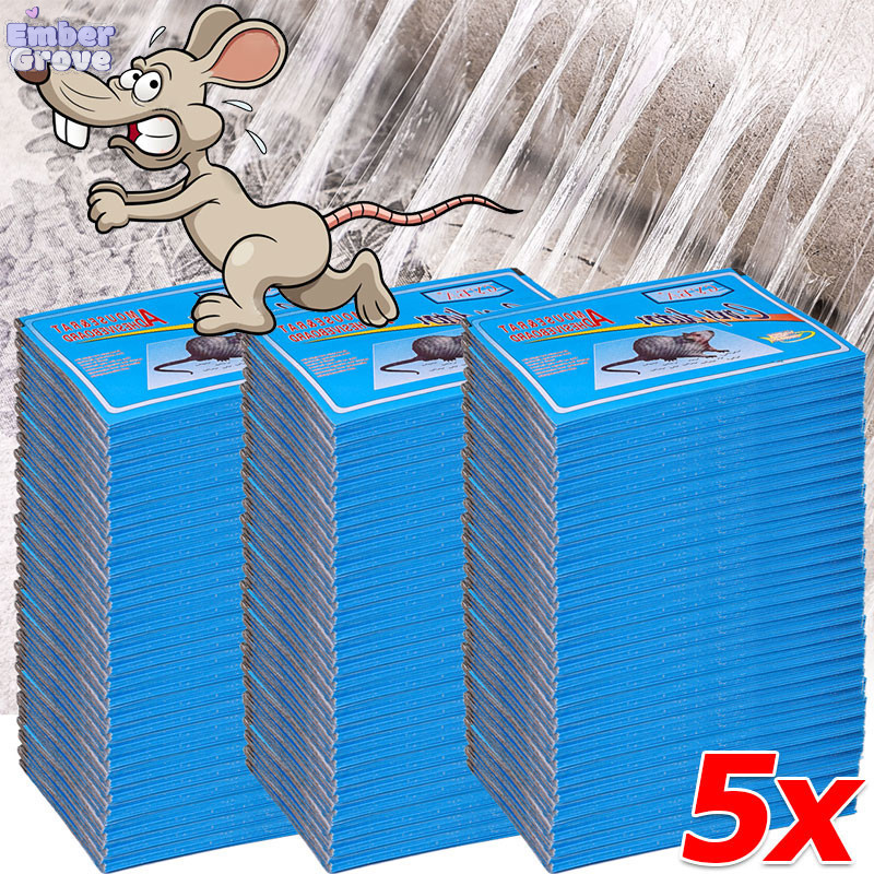 1/5Pcs Indoor Super Strong Sticky Mouse Boards / Professional Rodent ...