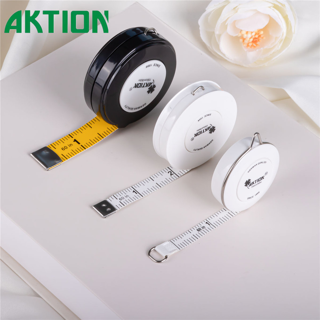 AKTION German Quality 1.5m/60-inch Double-Sided Retractable Tape ...