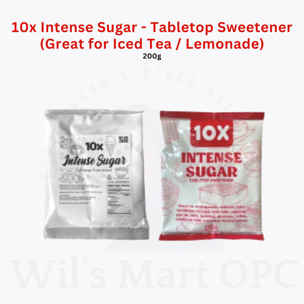 10x Intense Sugar - Tabletop Sweetener (Great for Iced Tea / Lemonade ...