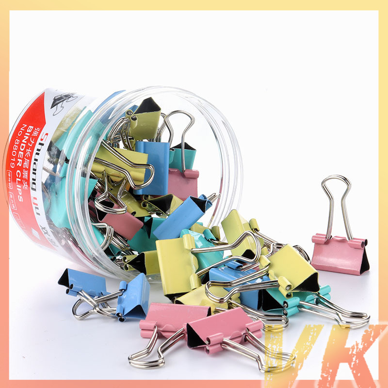 VK Various Size Colorful Metal File Clips Binder Clip Long Tail Clip ...