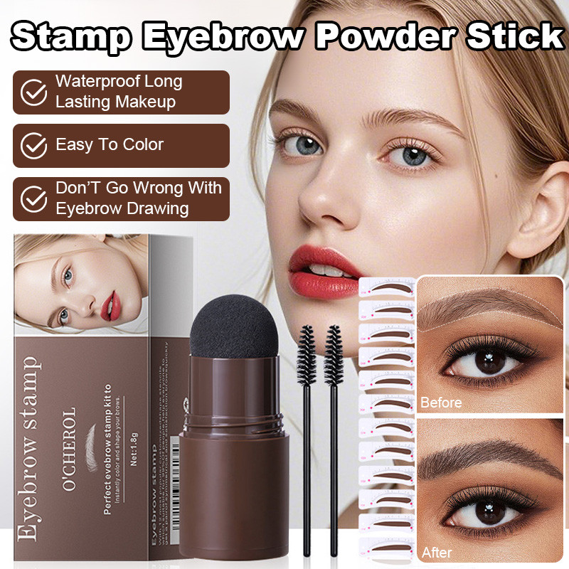 Waterproof Eyebrow Cream Eyebrow Powder Stick Set Sweatproof Makeup ...