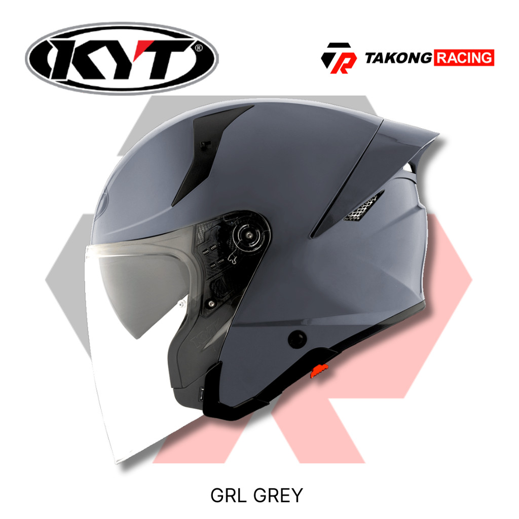 KYT Helmets - TTR-Jet GRL Grey | Shopee Philippines