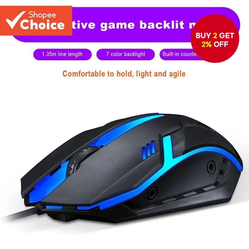 V1 Wired Mouse for Laptop USB Mouse Gaming Luminous Computer Home ...