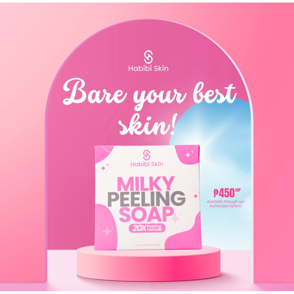 Habibi Skin Milky Peeling Soap 50g x 20 Bars 1kg Brightening ...