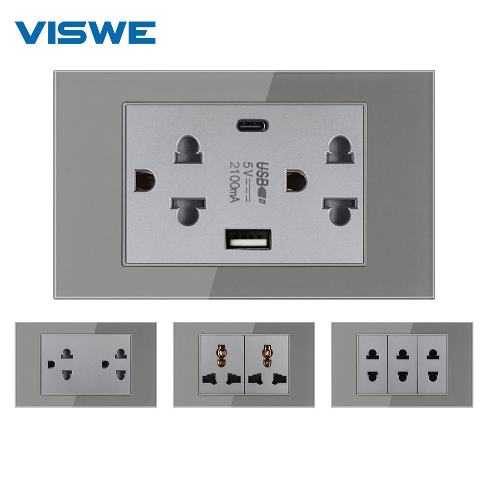 VISWE | usb socket | universal socket | wall socket | power socket ...