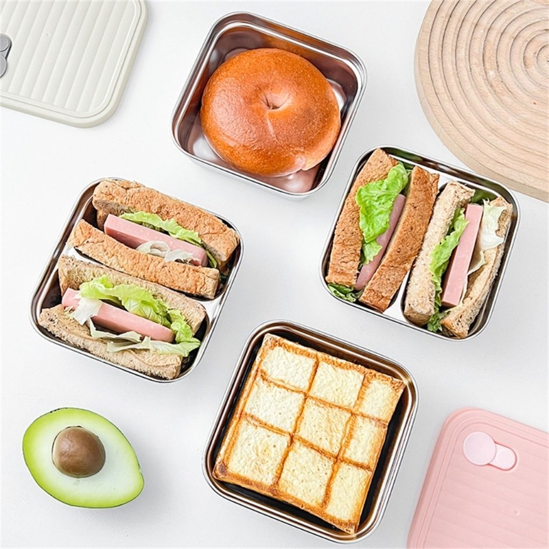 SIY Multicompartment Stainless Lunch box Proof Seal Lid Storage For ...