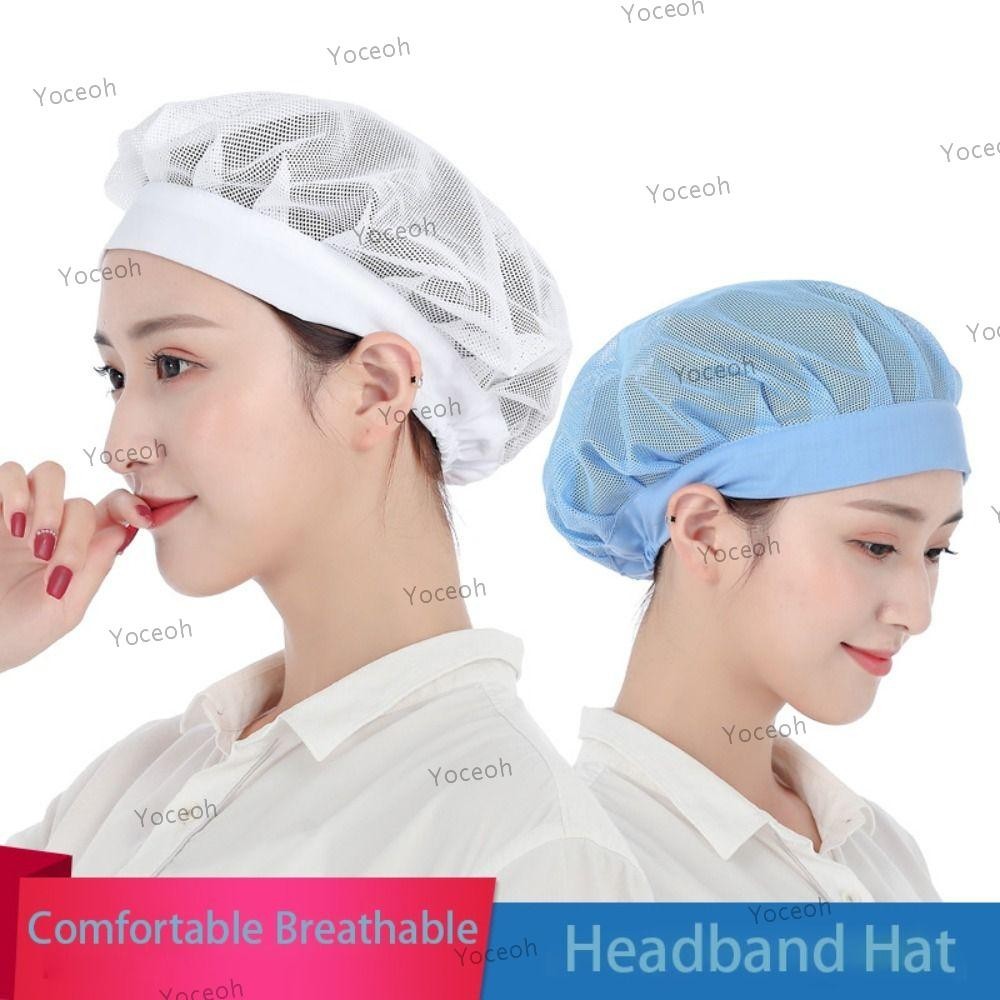 YOCEOH Chef Cap, Work Headband Hair Nets Cook Hat, Cooker Bundled Hair ...