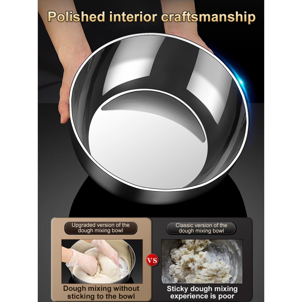 Antibacterial food grade stainless steel extra thick soup basin wash ...