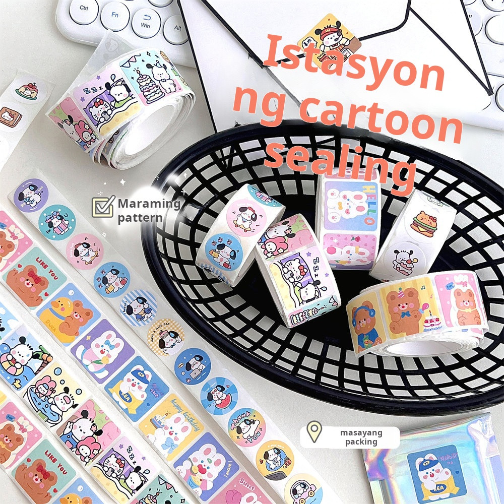 Cartoon Cartoon Sealing Sticker Cute DIY Decorative Sticker Creative ...