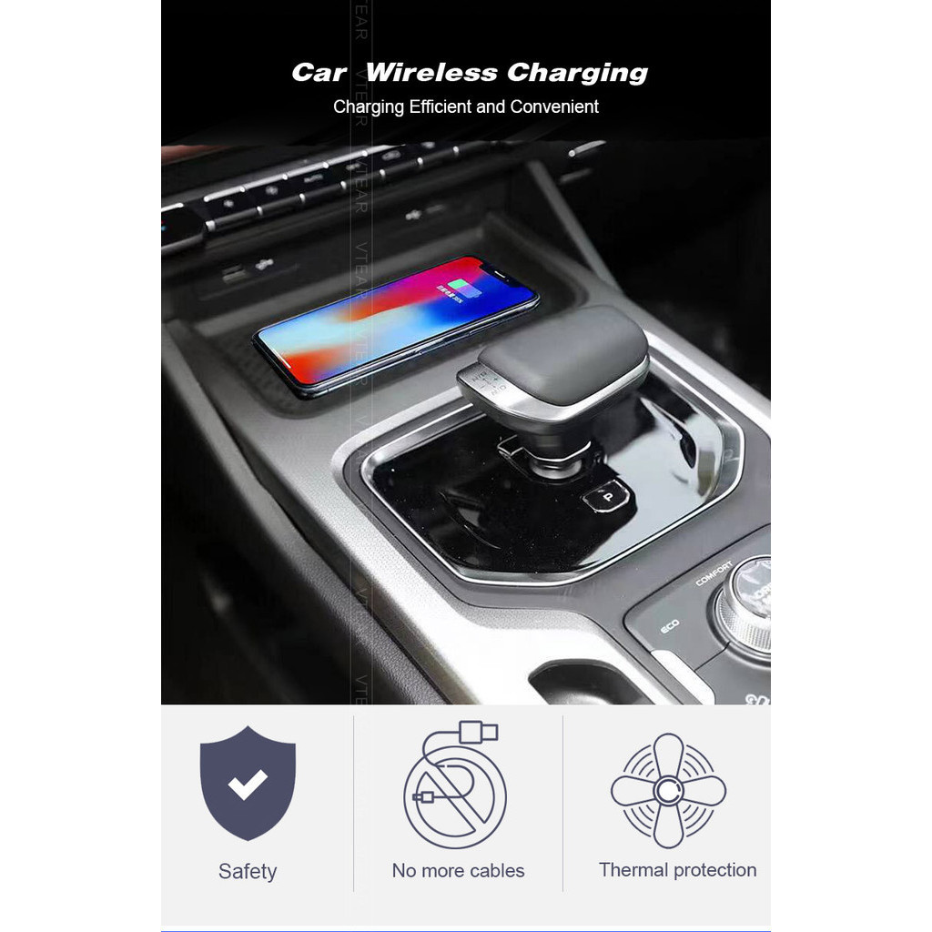 Car QI Wireless Charger For GEELY Okavango 2020-2024 Accessories 20w ...