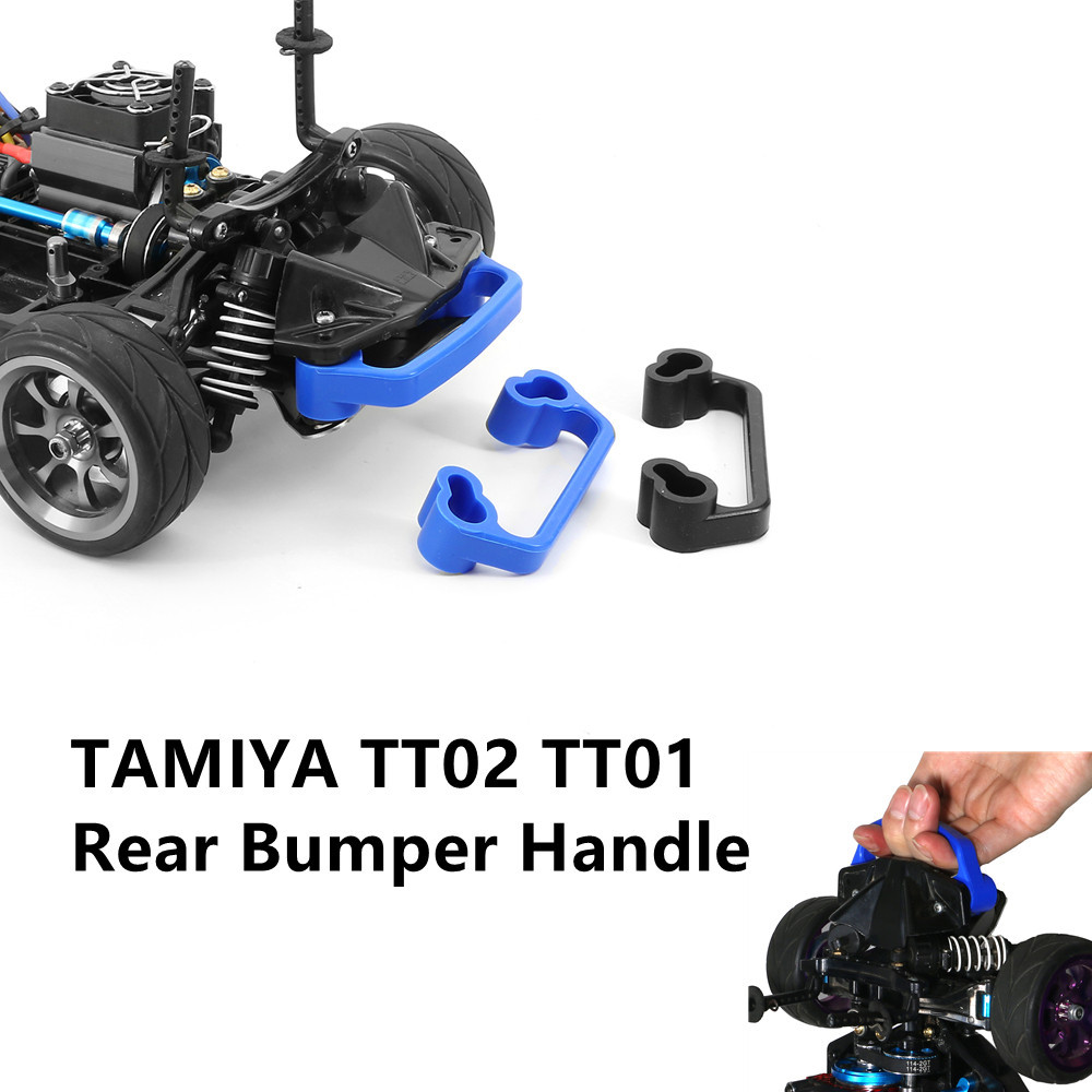 TAMIYA TT02 TT01 Silica Rubber Rear Bumper Chassis Handle For 1/10 RC ...