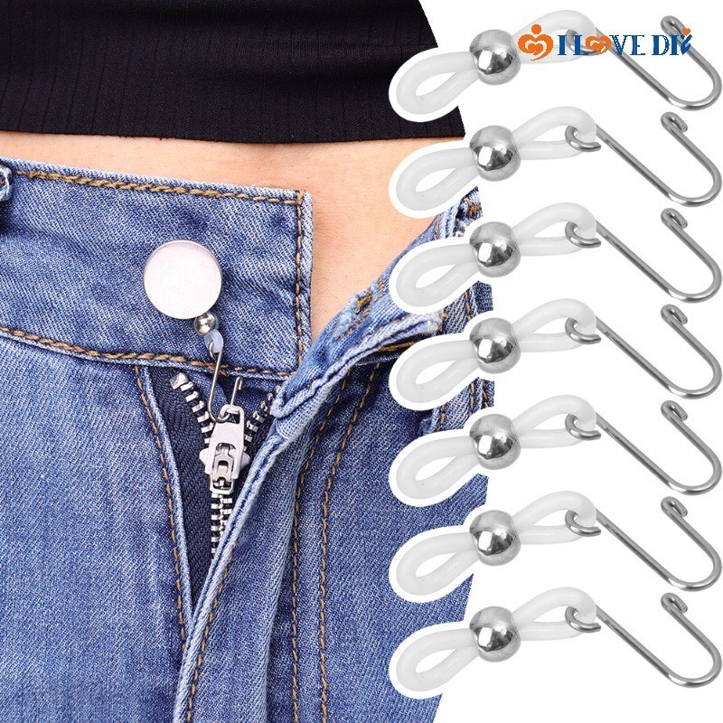 5Pcs Durable Silicone Metal Zipper Holders - Invisible Pants Zipper Non ...