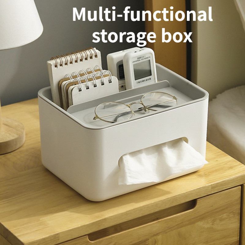 Small Tissue Holder Multi-Functional Desktop Tissue Box Storage Box For ...